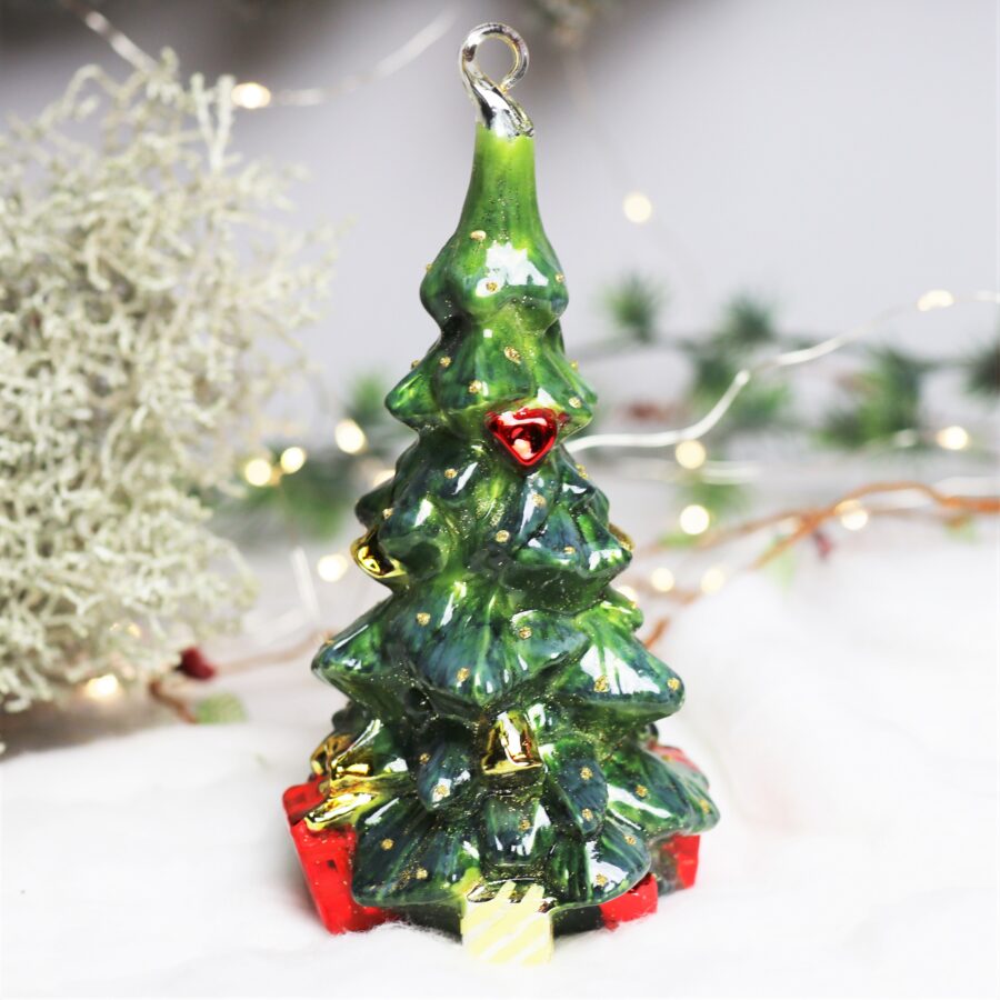 Kolędnicy - Turoń - Szklana, ręcznie dekorowana figurka polskiego ...