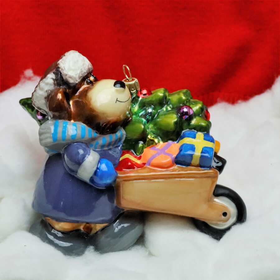 Kolędnicy - Turoń - Szklana, ręcznie dekorowana figurka polskiego ...